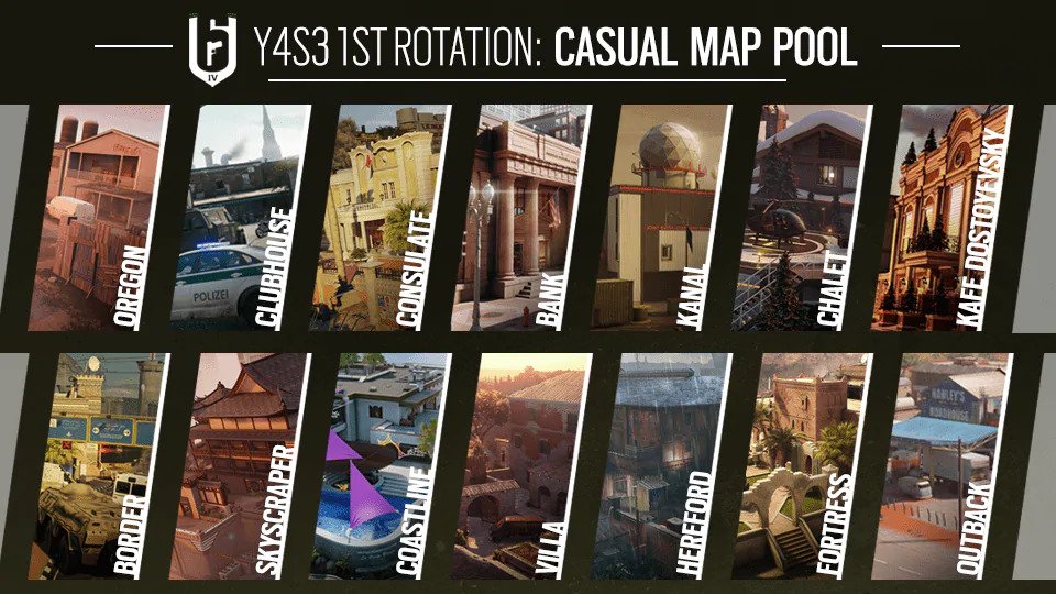 Rainbow Six Siege Casual Map Pool Rotation Announced For Next Major Rainbow Six Siege Casual Map Pool Rotation Announced For Next Major