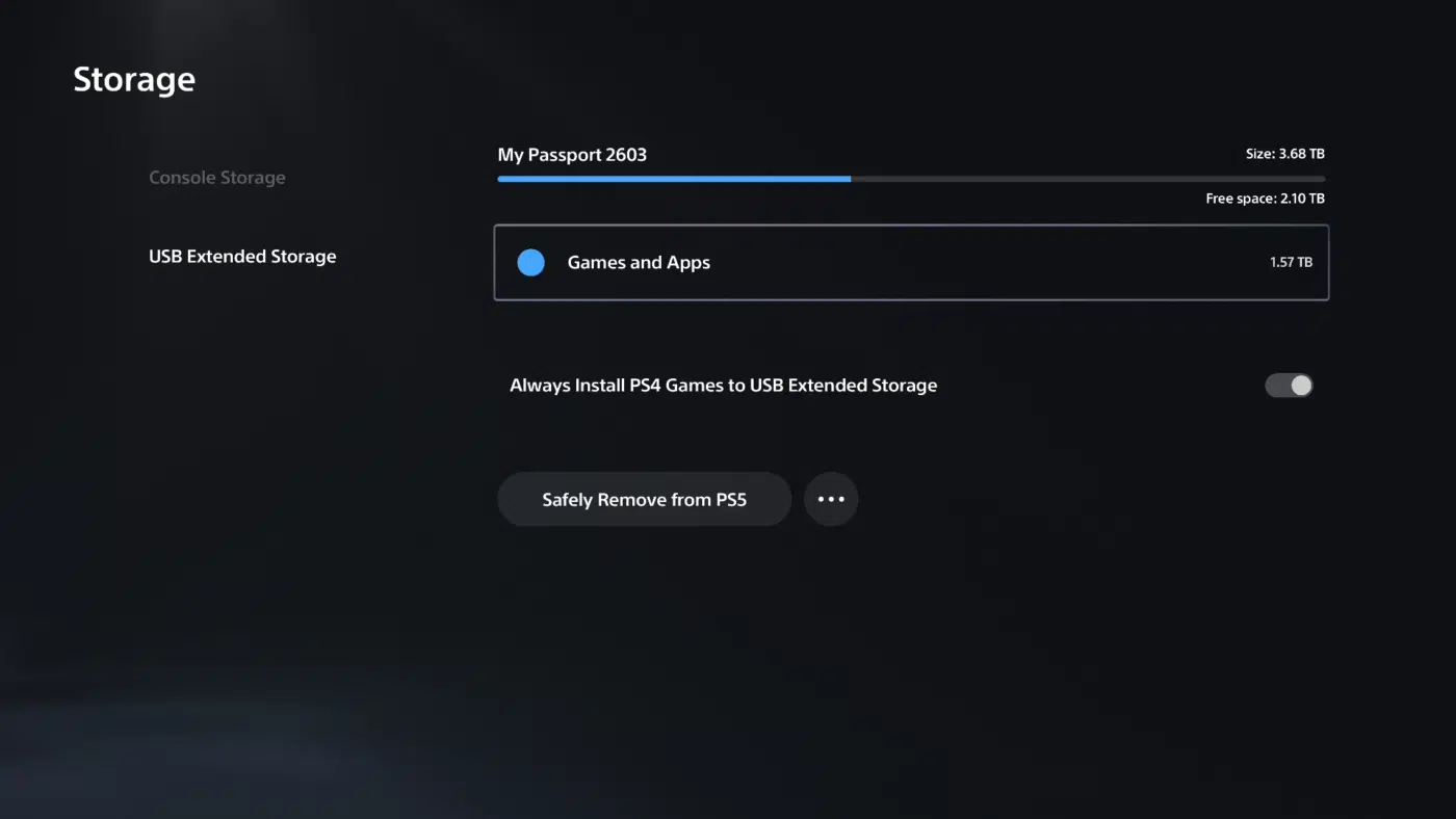 How to Move PS5 Games to External HDD to Make More Console Space