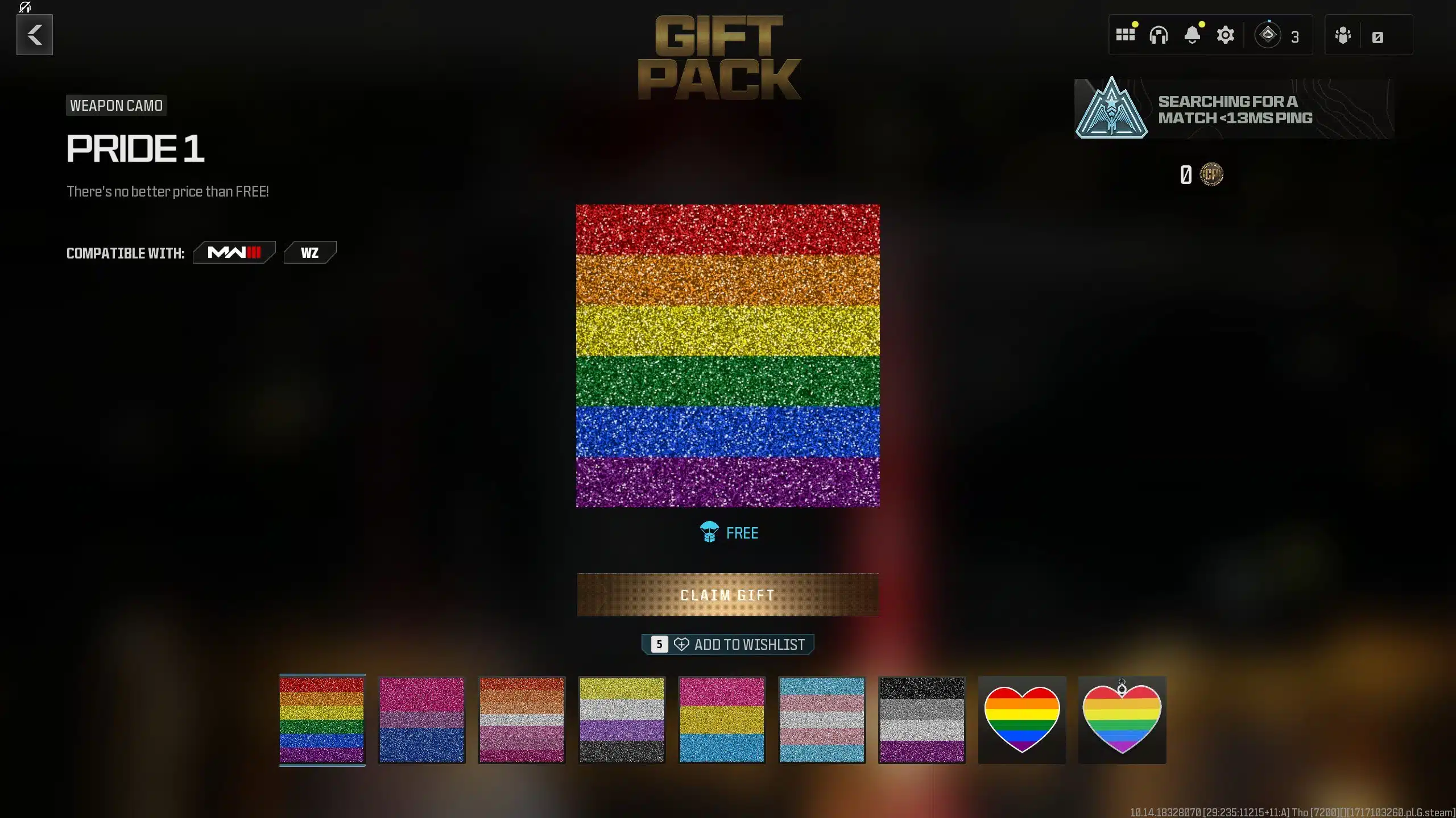 Call of Duty: Warzone and Modern Warfare 3 Pride Month Freebies ...