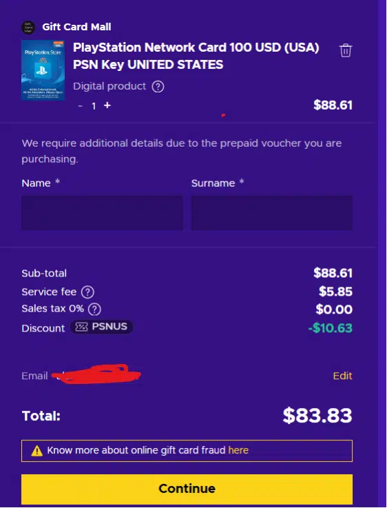 $100 PSN Card Digital Code Can Be Bought Discounted for $83 for a Limited Time (US Only) - MP1st