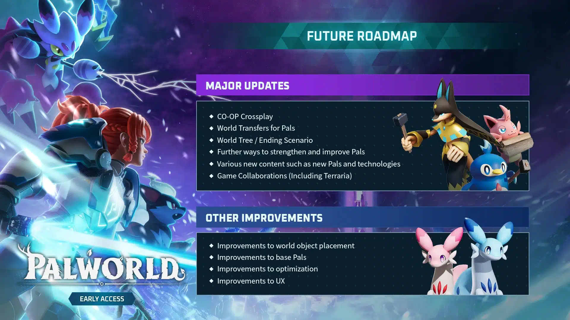 Palworld 2025 Roadmap Revealed - Co-op Crossplay, New Collaborations ...
